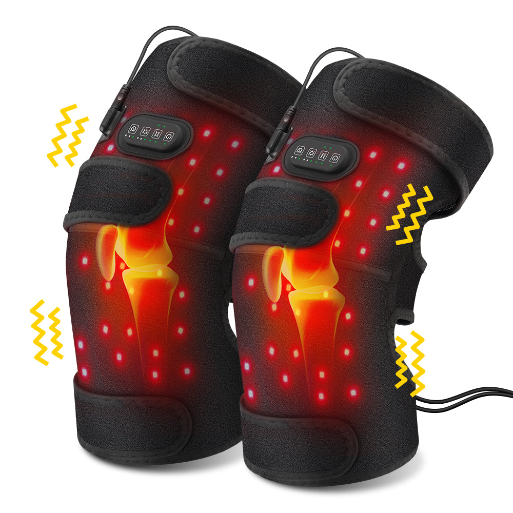 660nm & 850nm Red Light Heating Knee Pad with Vibration